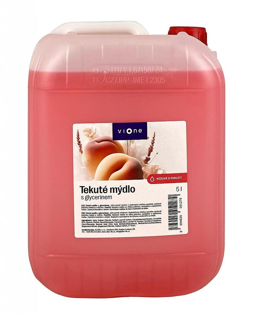 Mýdlo tekuté Vione 5 l růžové | E-shop INO